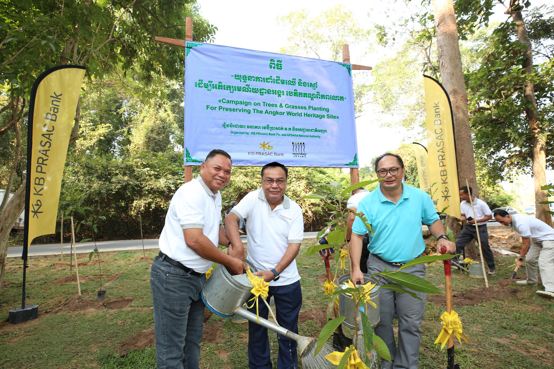 KB PRASAC Bank joins Apsara National Authority in Tree Planting - KB ...