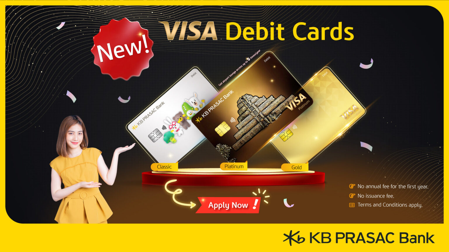 KB PRASAC Bank Unveils VISA Debit Cards - KB PRASAC Bank Plc.
